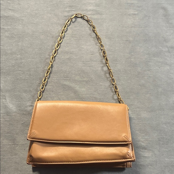 Zara | Bags | Zara Tan Chain Shoulder Bag | Poshmark